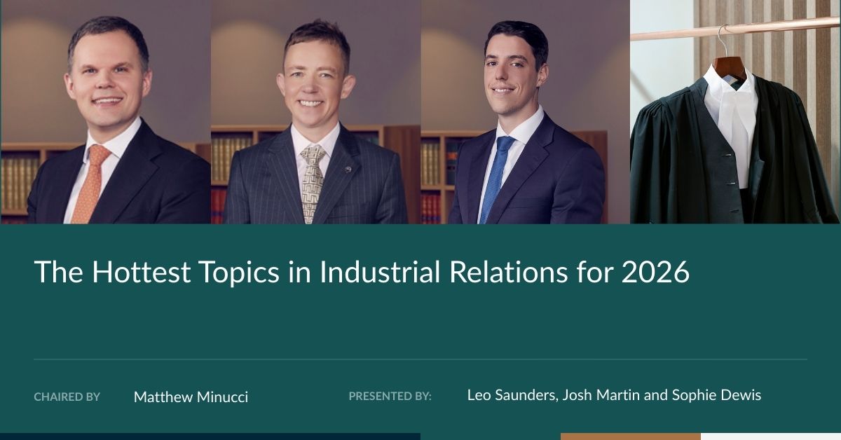 The Hottest Topics in Industrial Relations for 2026 - Greenway Chambers